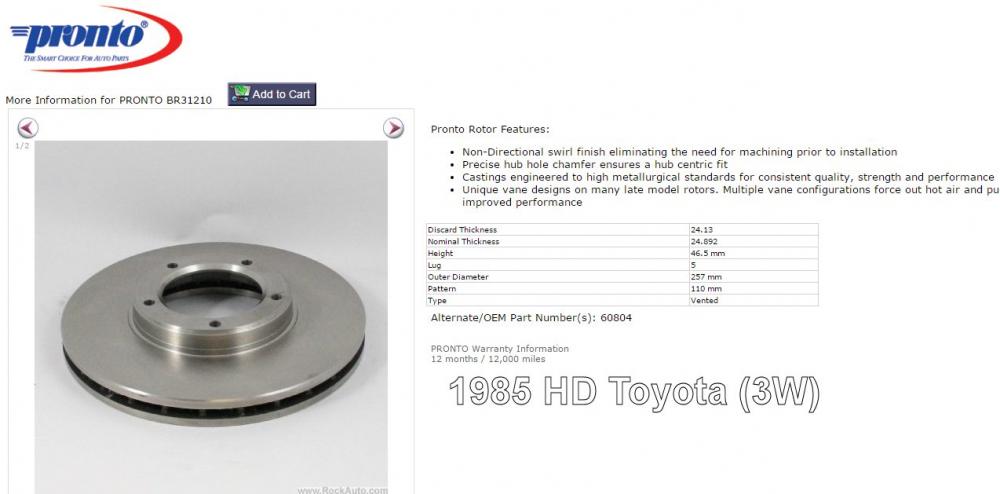 Rare find - dually front hubs - General Discussion - Toyota Motorhome ...