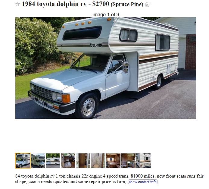 1984 Dolphin in craiglist $2700.00 - General Discussion - Toyota ...